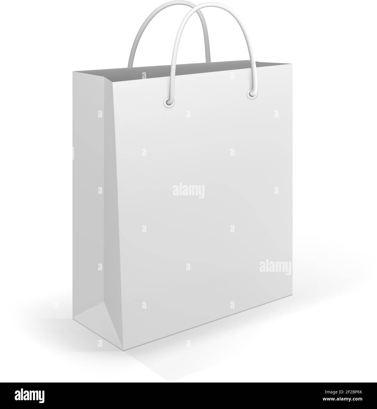 Empty Shopping Bag on white for advertising and branding. EPS10 opacity ...
