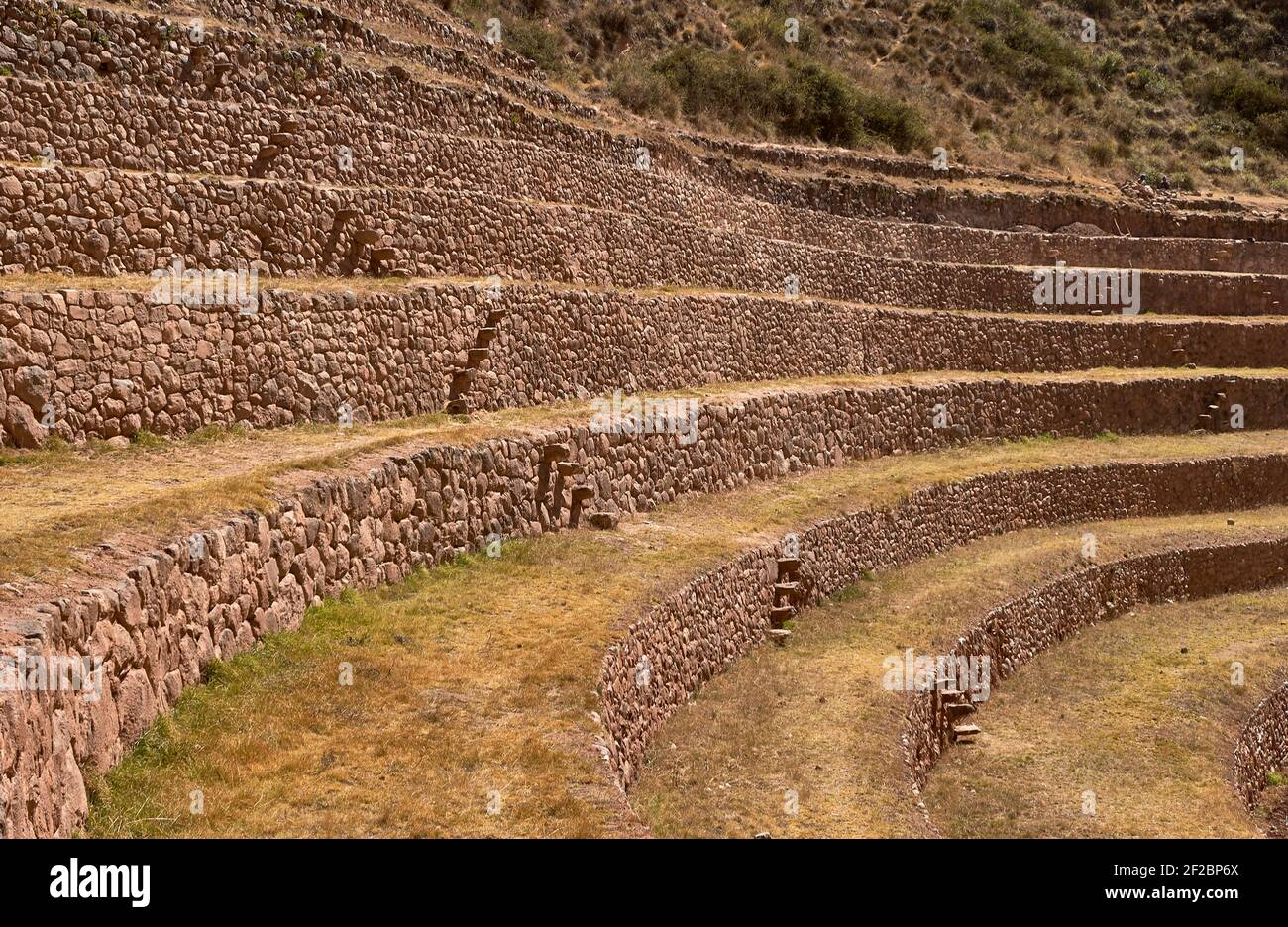 Agricultural Inca Terraces at Moray, probably a agricultural experiment ...