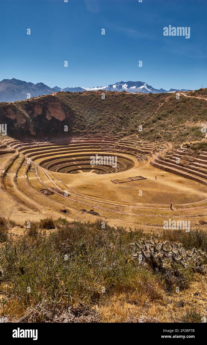 Agricultural Inca Terraces at Moray, probably a agricultural experiment ...