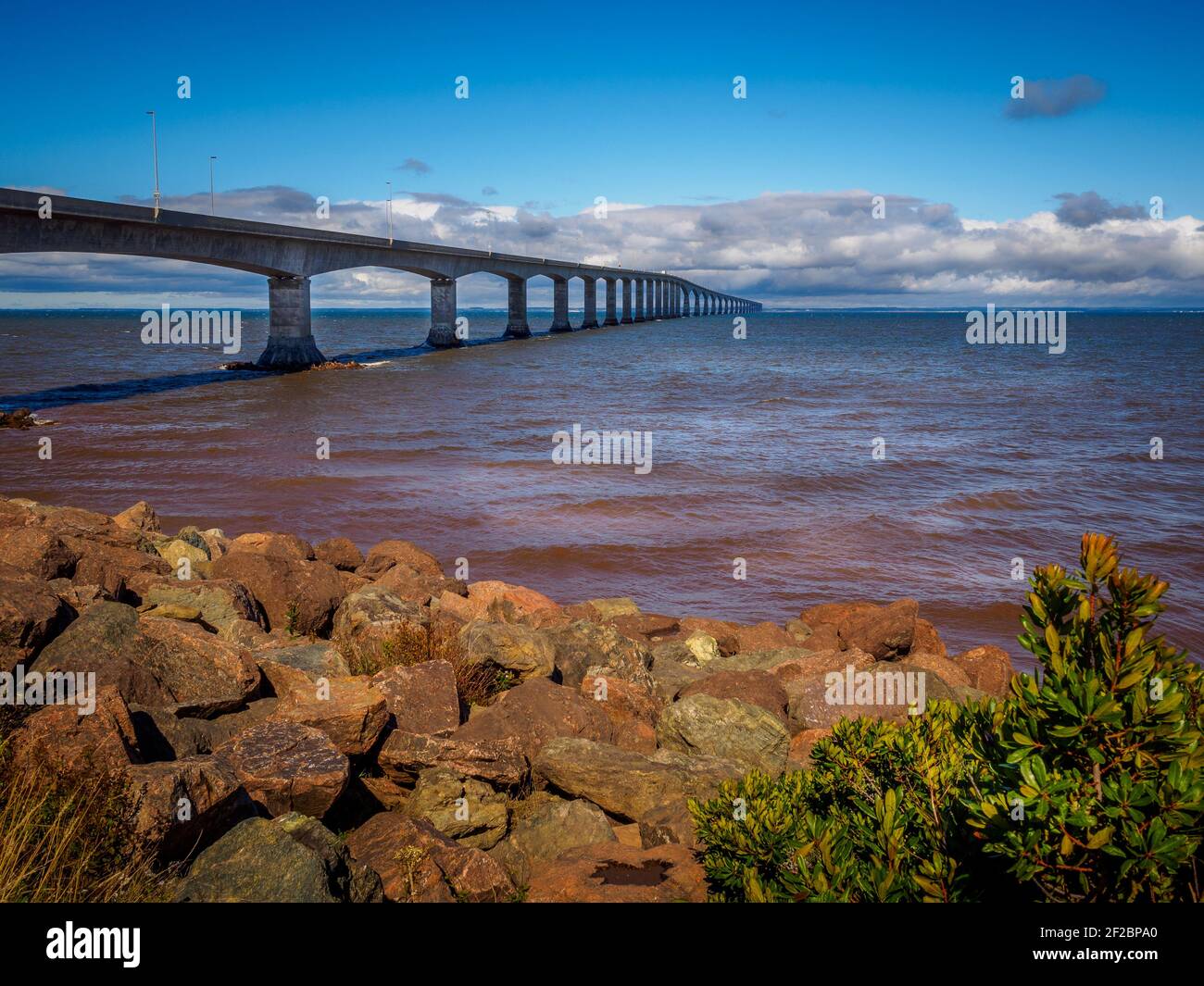 The Confederation Bridge joins Cape Jourimain to Prince Edward Island ...