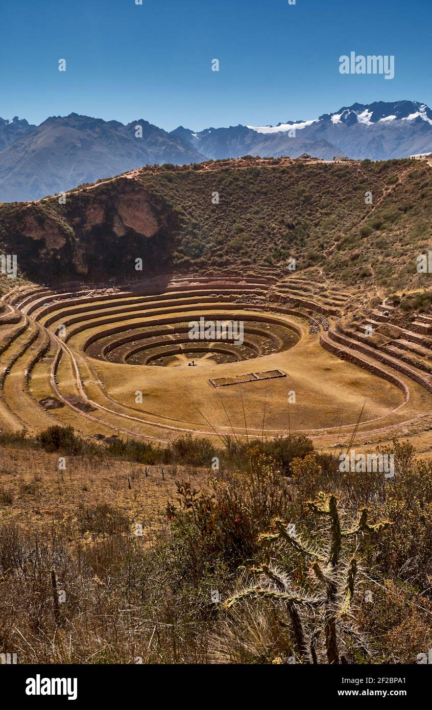 Agricultural Inca Terraces at Moray, probably a agricultural experiment ...