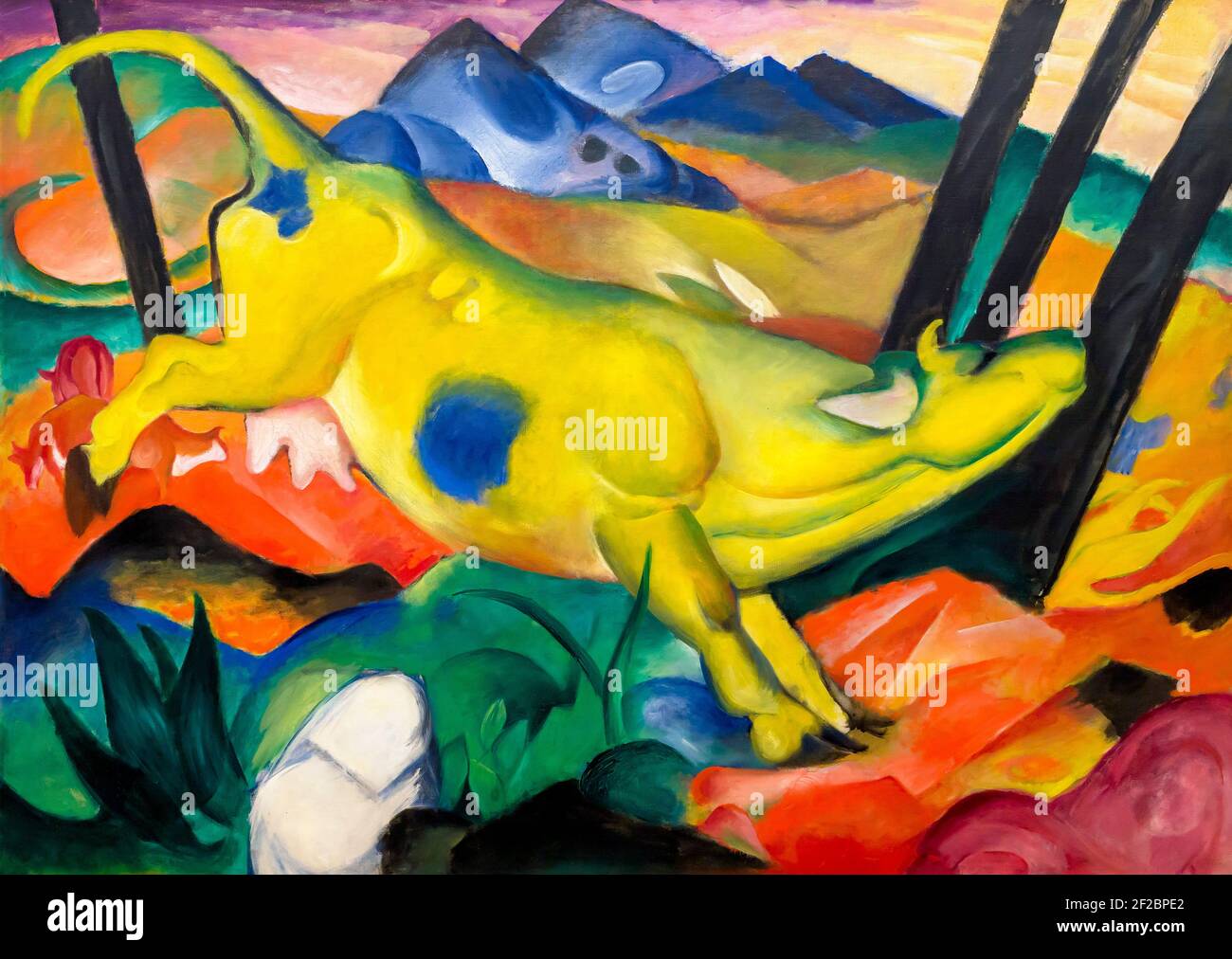 Yellow Cow, Franz Marc, 1911, Solomon R. Guggenheim Museum, Manhattan ...