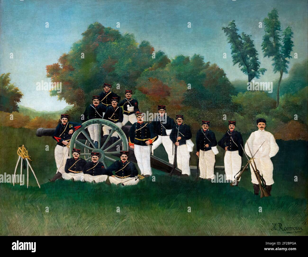 Artillerymen, by Henri Rousseau, circa 1894, Solomon R. Guggenheim ...
