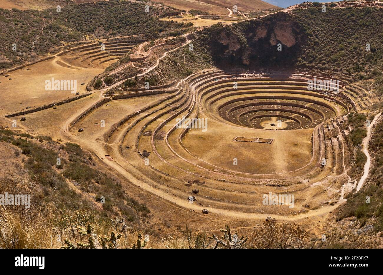 Agricultural Inca Terraces at Moray, probably a agricultural experiment ...