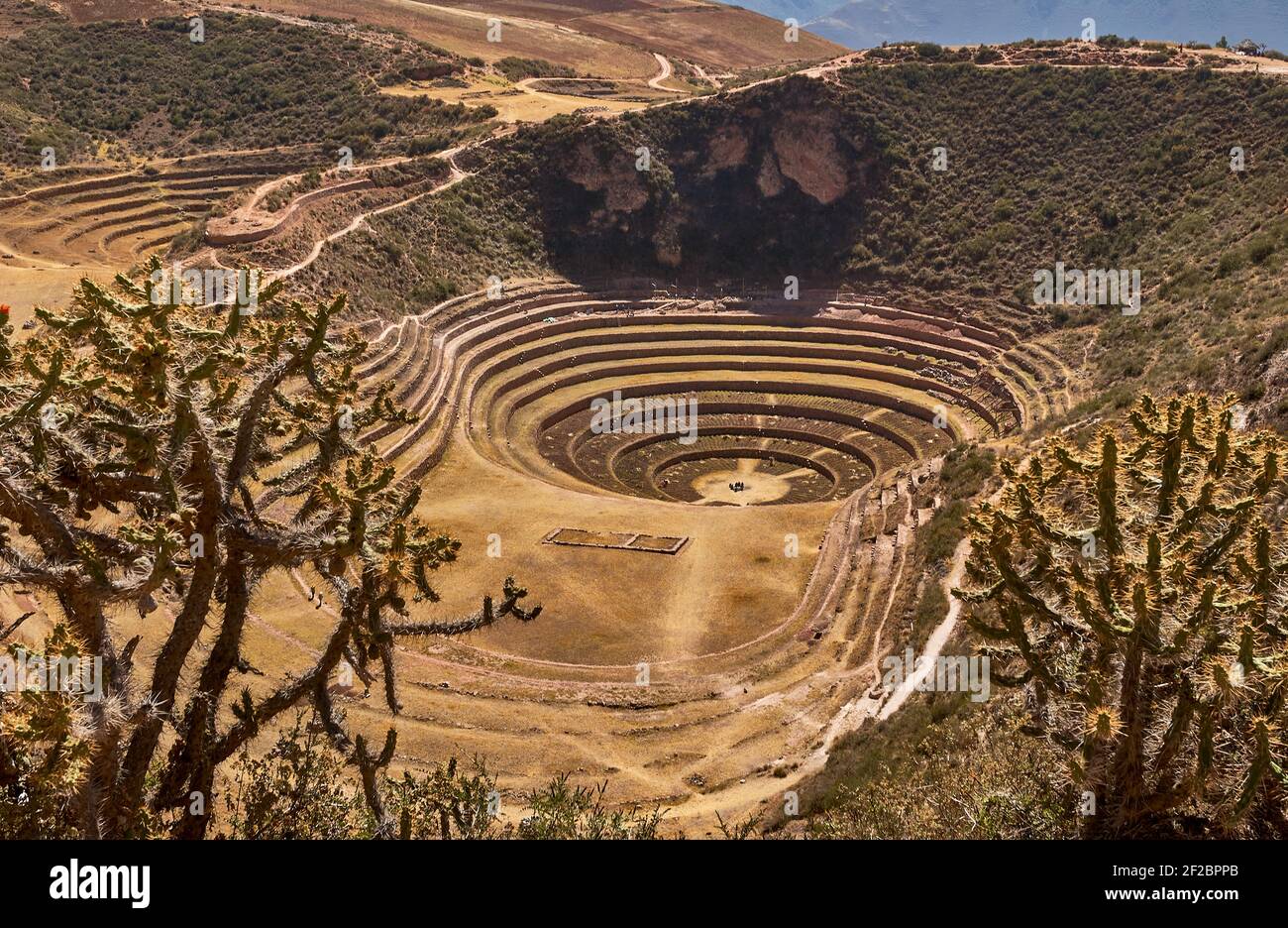 Agricultural Inca Terraces at Moray, probably a agricultural experiment ...