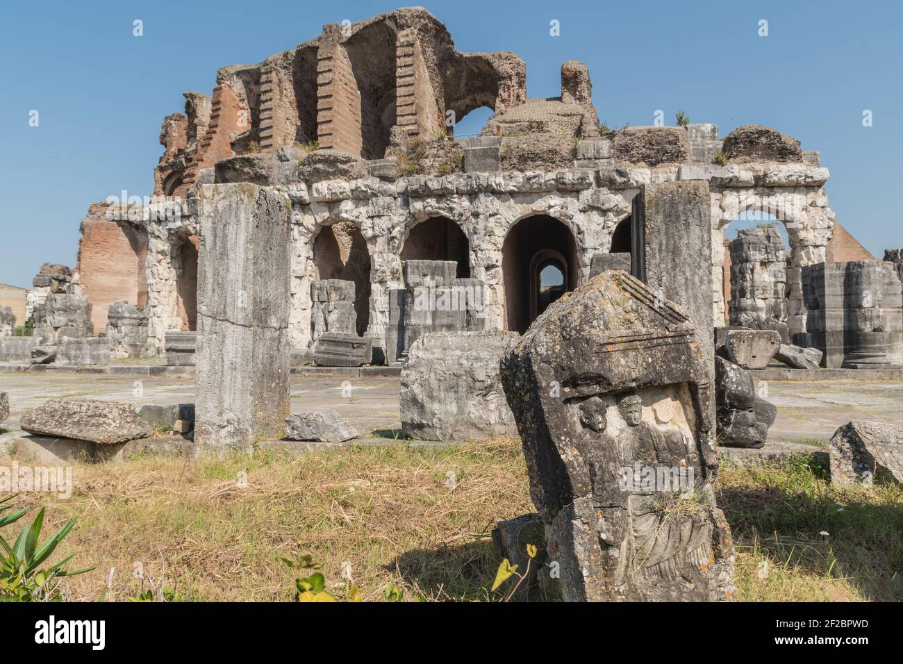 The Amphitheatre of Capua in the Italian region of Campania was ...