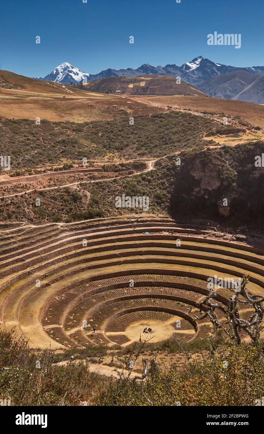 Agricultural Inca Terraces at Moray, probably a agricultural experiment ...