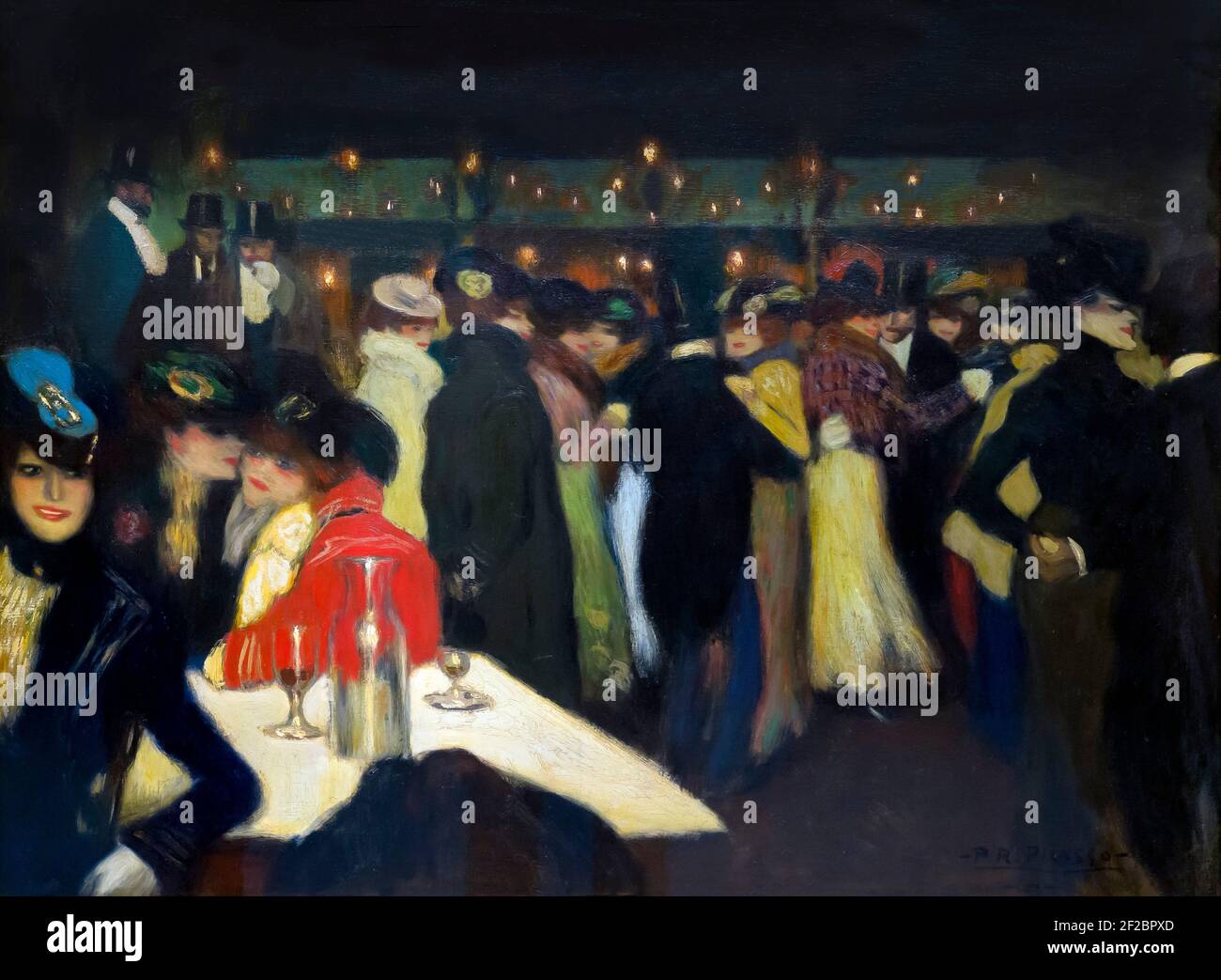 Le Moulin de la Galette, Pablo Picasso, 1900, Solomon R. Guggenheim ...