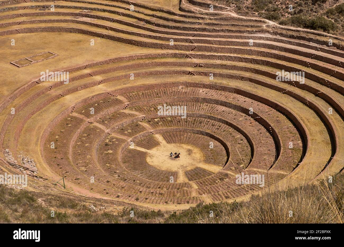 Agricultural Inca Terraces at Moray, probably a agricultural experiment ...