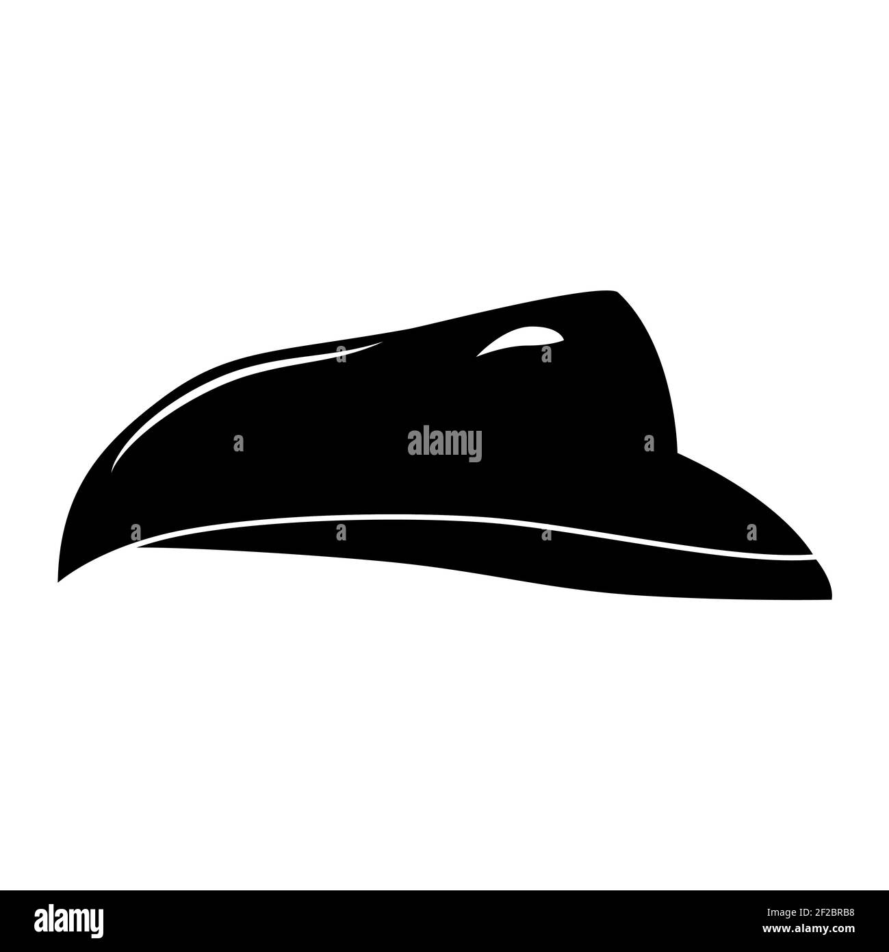 Beak of bird vector design. Silhouette illustration isolated on white ...