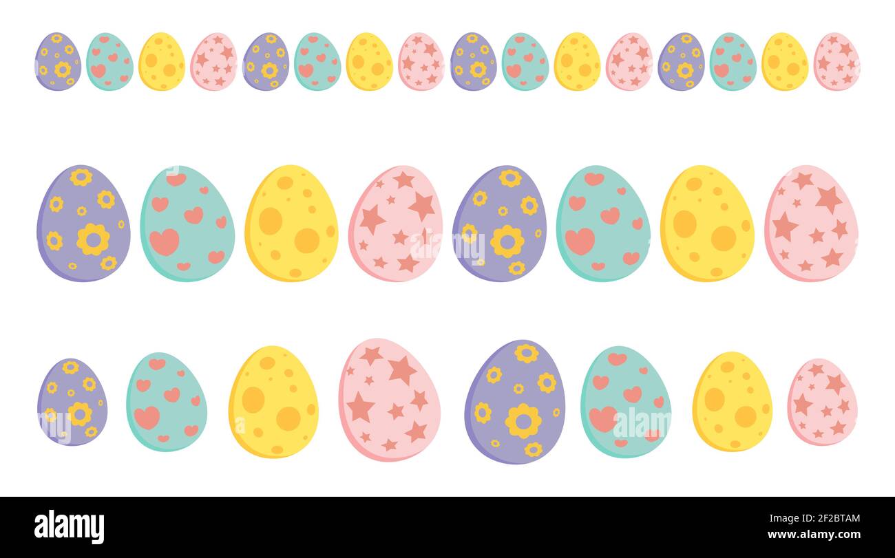 Easter Eggs Clip Art Border