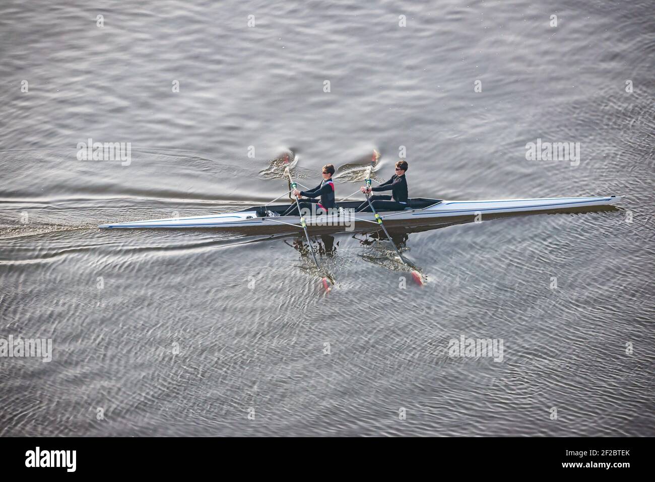 Two man rowing team race hi-res stock photography and images - Alamy