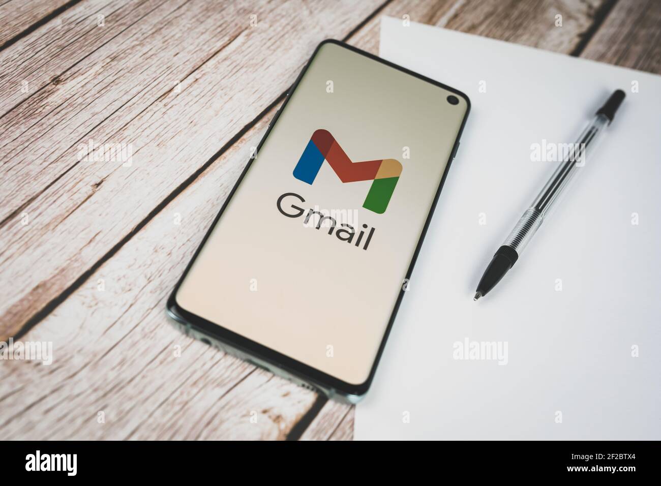 Google Gmail logotype on smartphone Stock Photo - Alamy