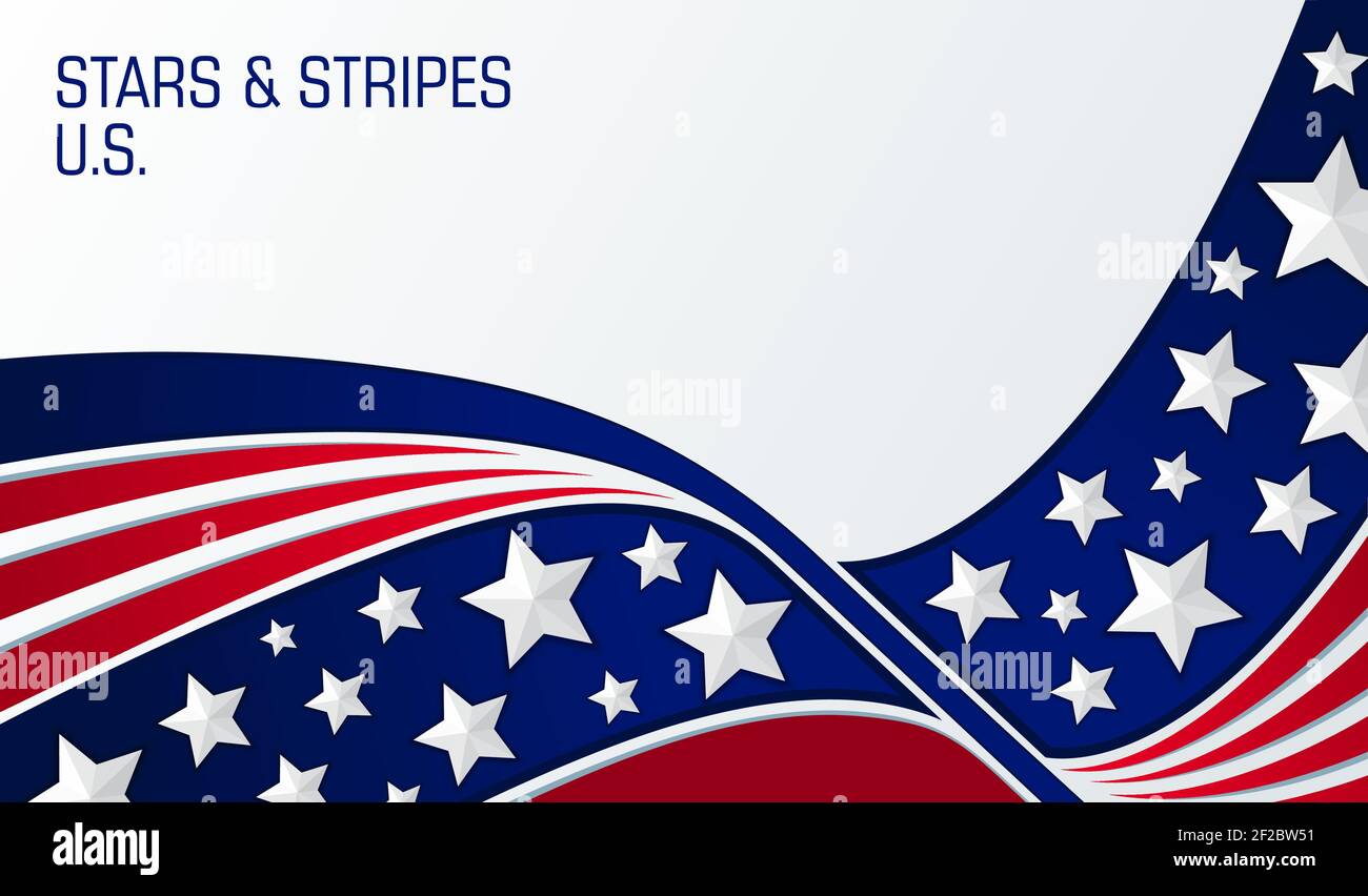 United States of America. Modern patriotic background. Banner design ...
