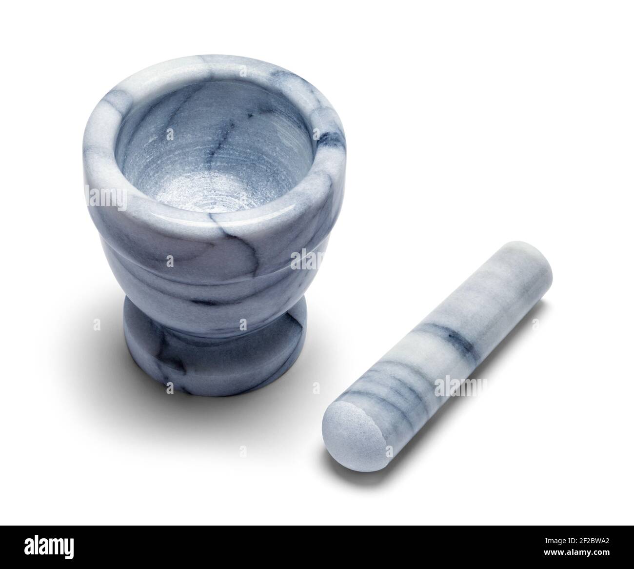 Stone Mortar and Pestle Side by SIde Cut Out Stock Photo - Alamy