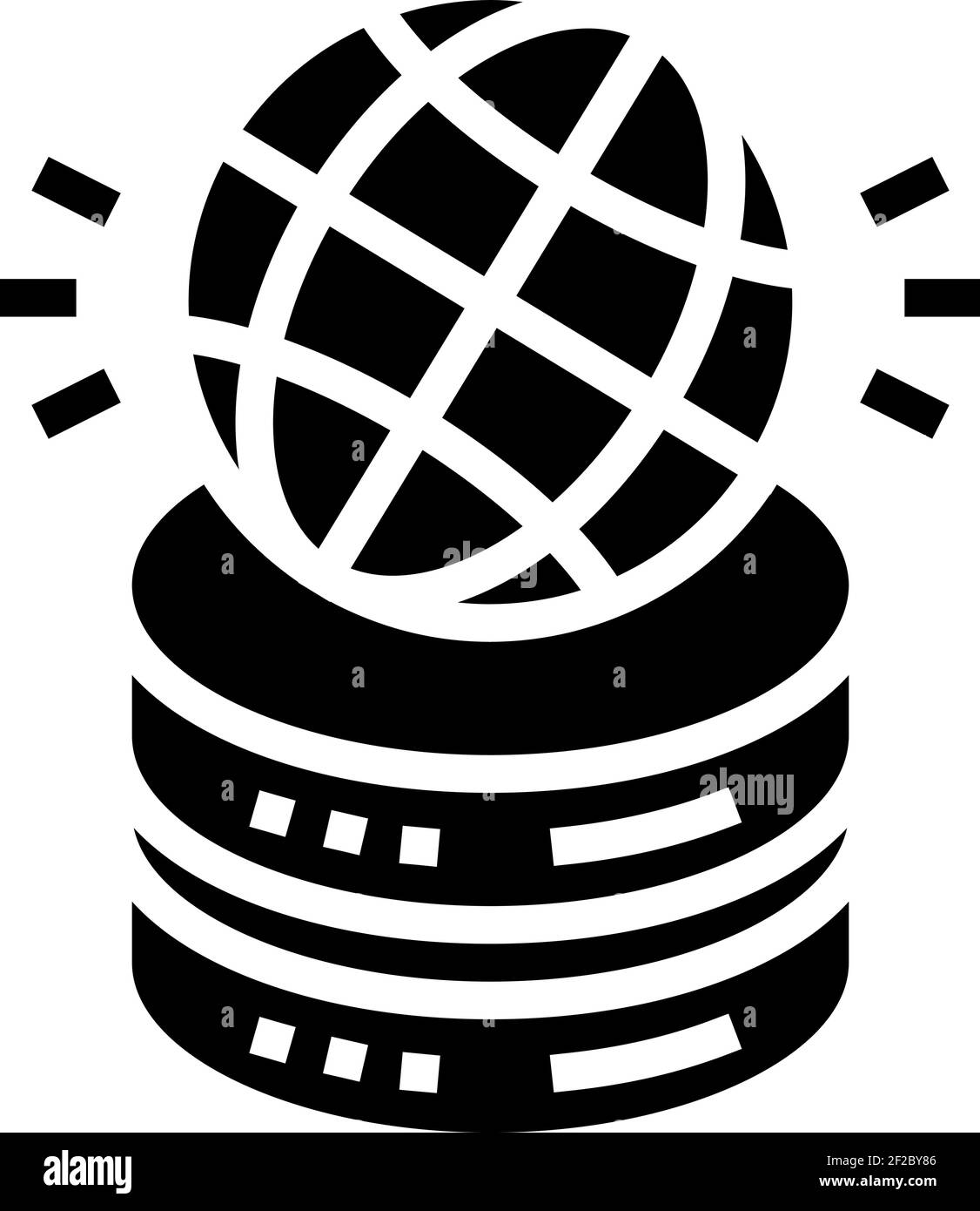 global digital processing glyph icon vector illustration Stock Vector Image & Art - Alamy