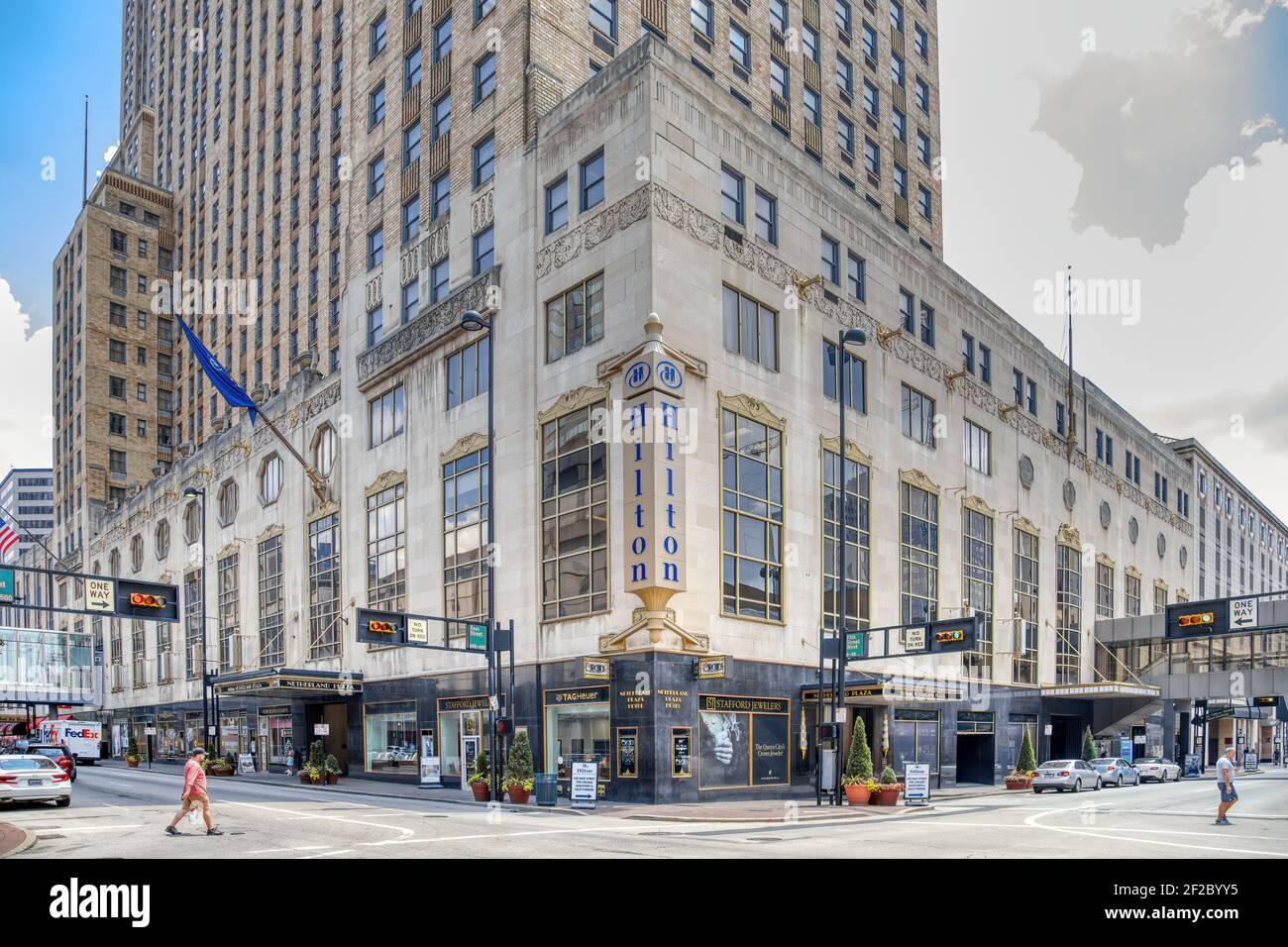 NW corner. Carew Tower and the Netherland Plaza Hotel complex were ...