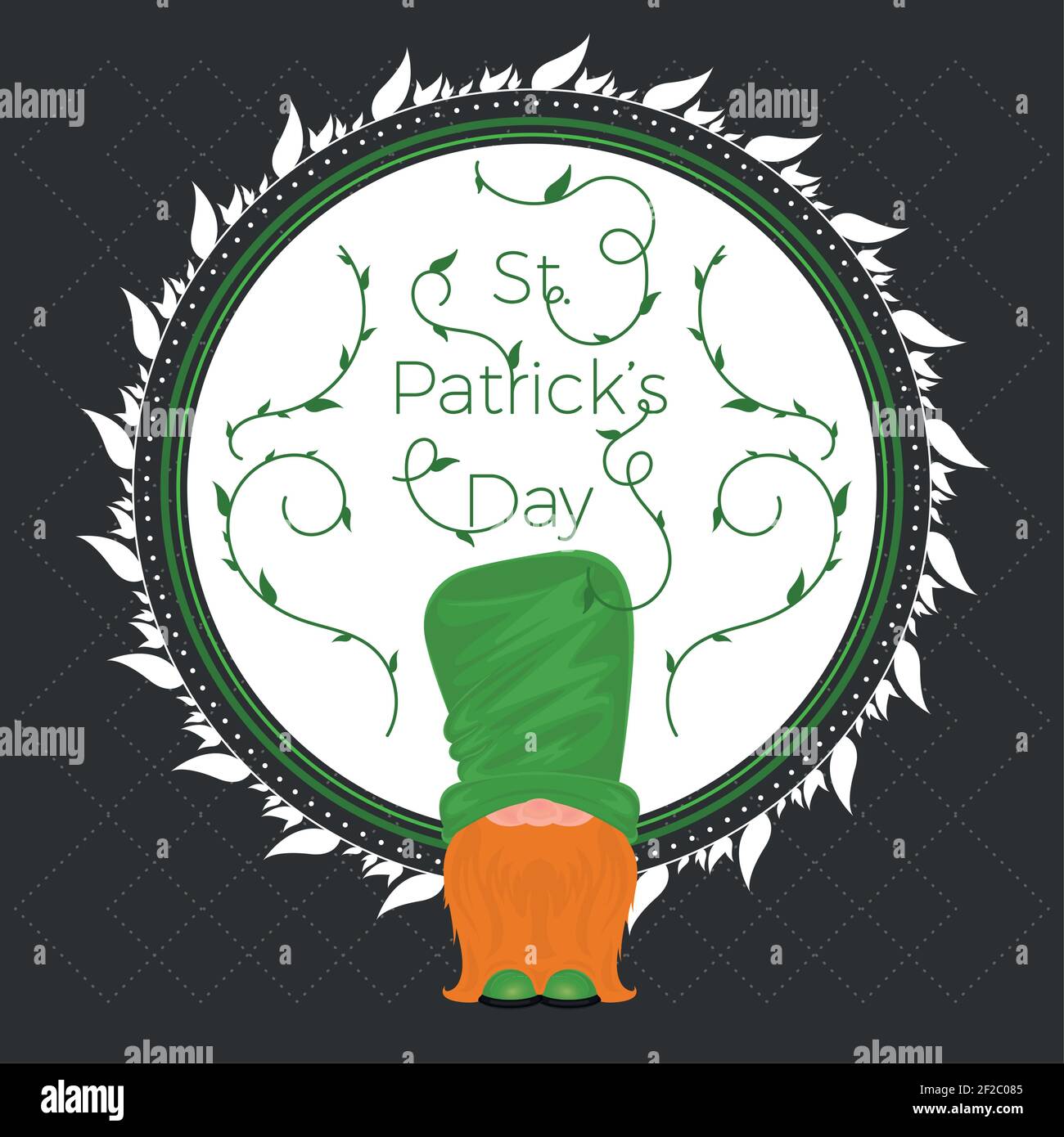 Irish elf cartoon. Saint patricks day card - Vector Stock Vector Image ...