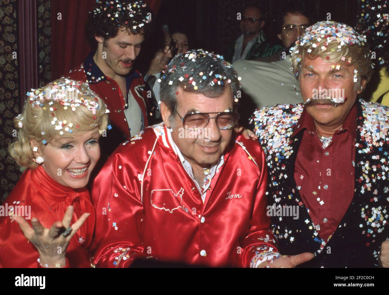 Debbie Reynolds, Tom Bosley and Rip Taylor at 'Debbie Reynolds Birthday ...