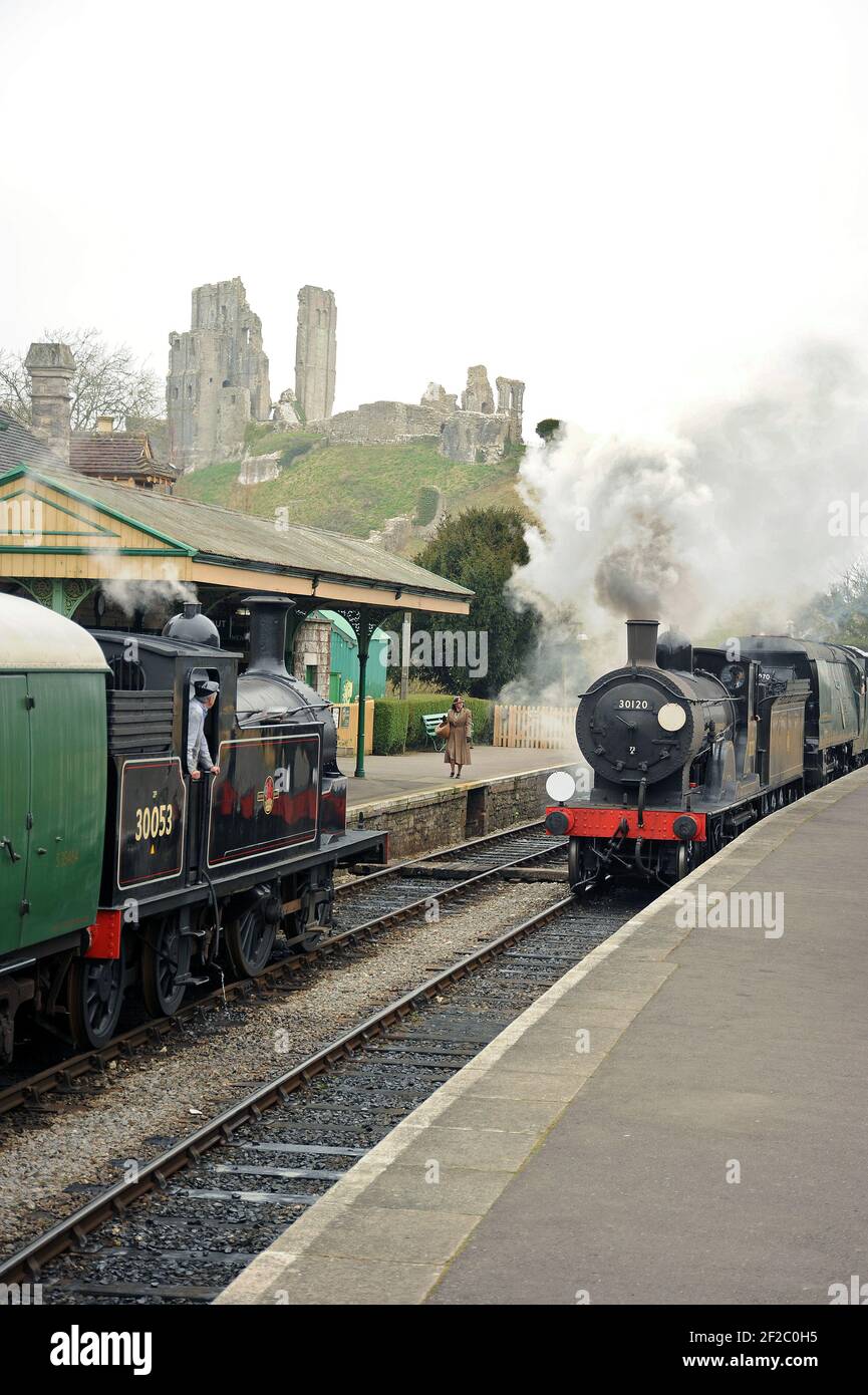 Lswr m7 class steam locomotive hi-res stock photography and images - Alamy