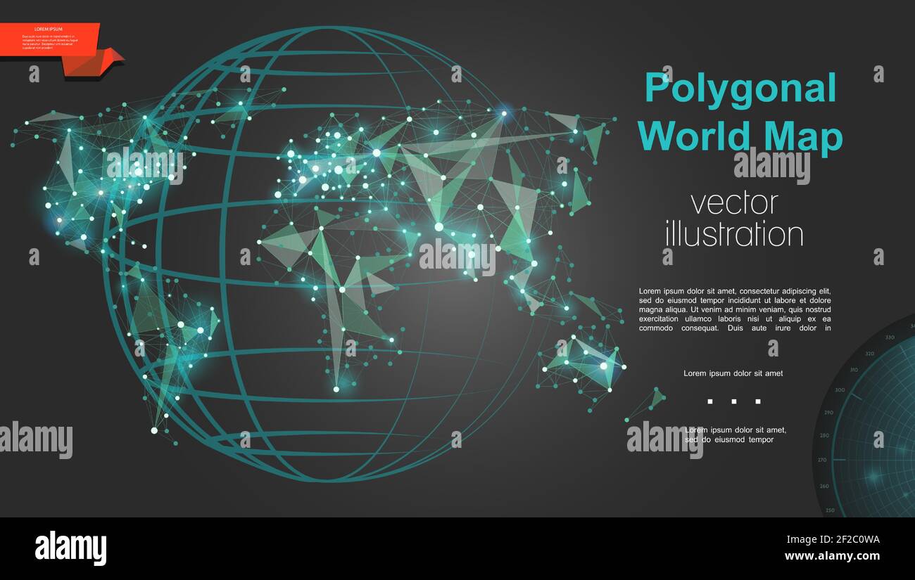 Global geography and cartography template with globe and modern ...