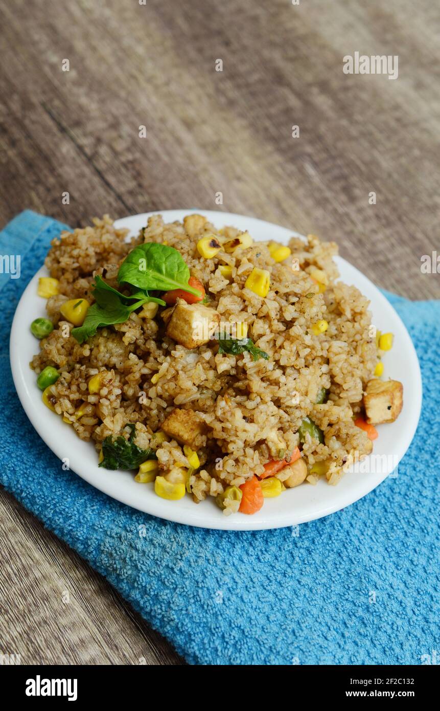 fried rice plate Stock Photo - Alamy