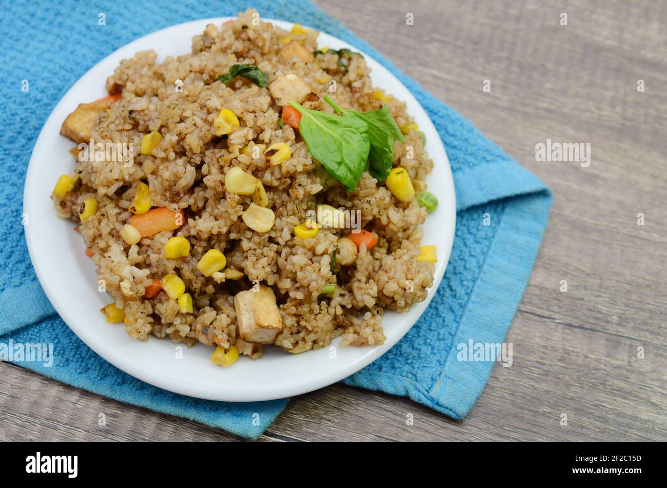 Fried rice plate Stock Photo - Alamy