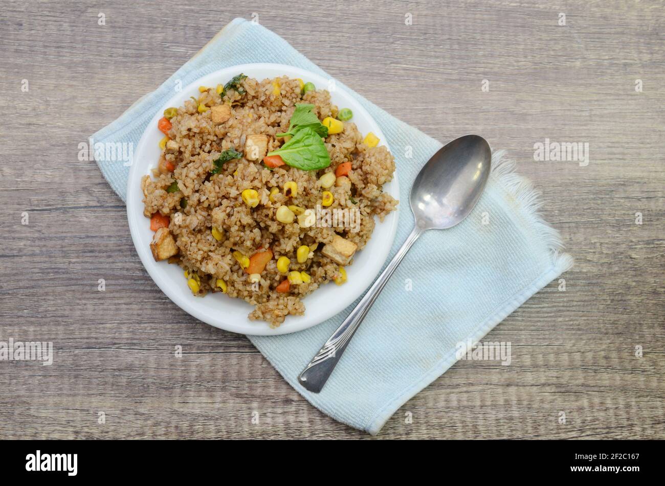 Fried rice meal Stock Photo - Alamy