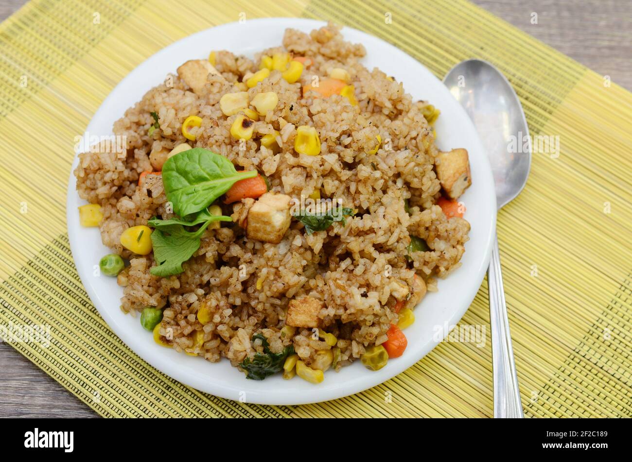 Healthy food fried rice Stock Photo - Alamy