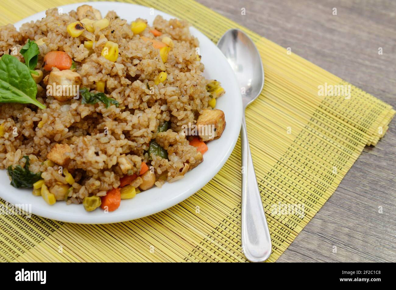 Rice on plate hi-res stock photography and images - Alamy