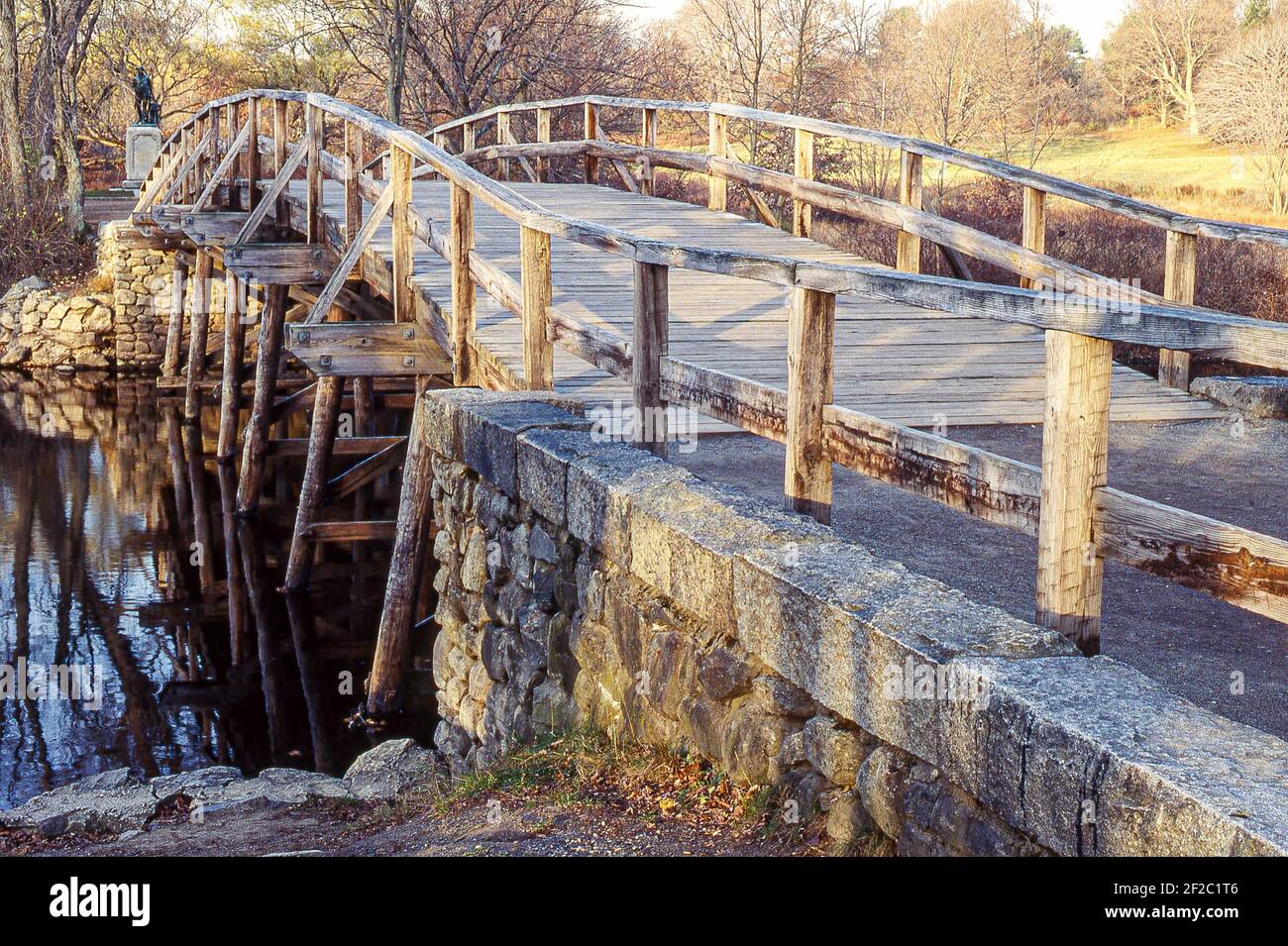 The Old North Bridge in Concord, Massachusetts Stock Photo - Alamy