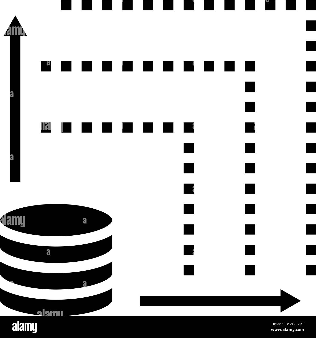 graphic monitoring digital processing glyph icon vector illustration Stock Vector Image & Art ...
