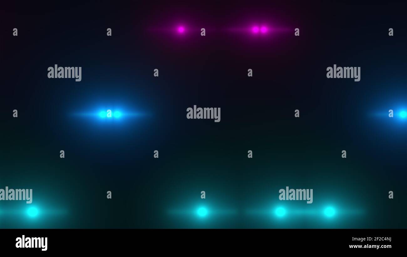Linear color lightsin the dark. Computer generated backdrop 3d ...