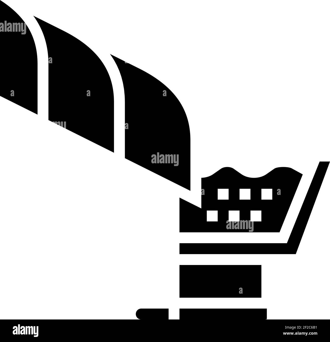 roof drainage system glyph icon vector illustration Stock Vector Image ...