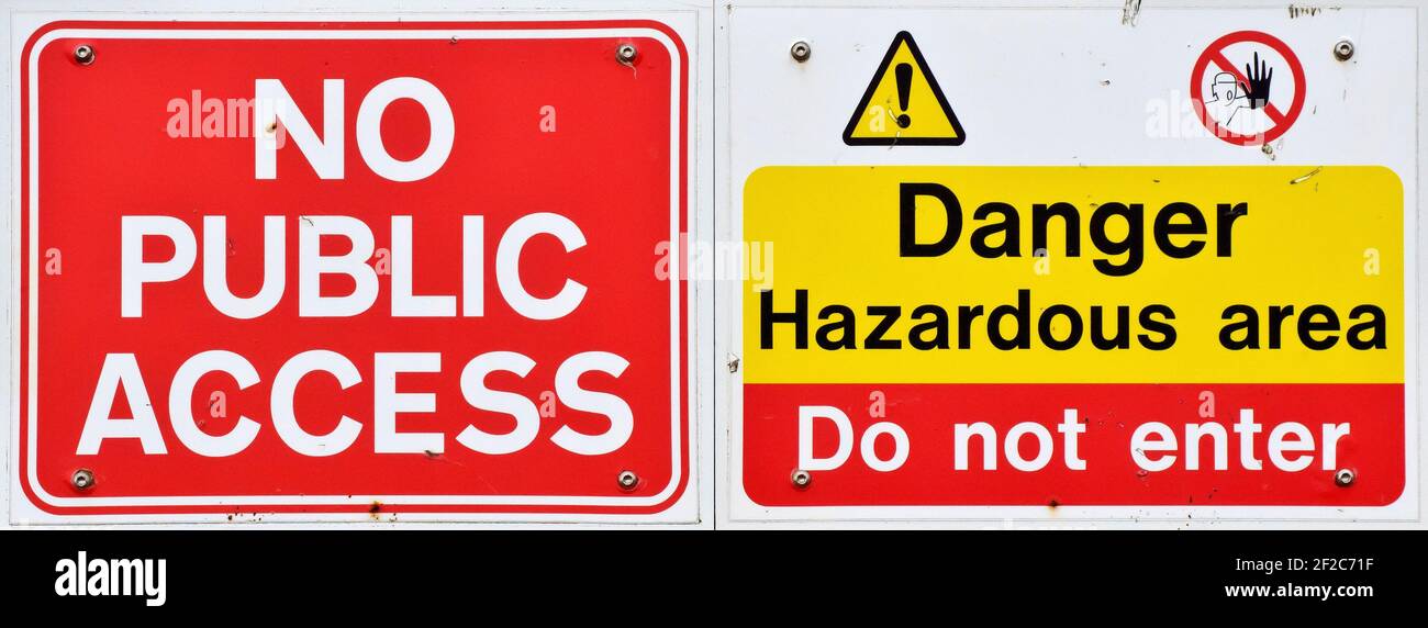 Hazardous area hi-res stock photography and images - Alamy