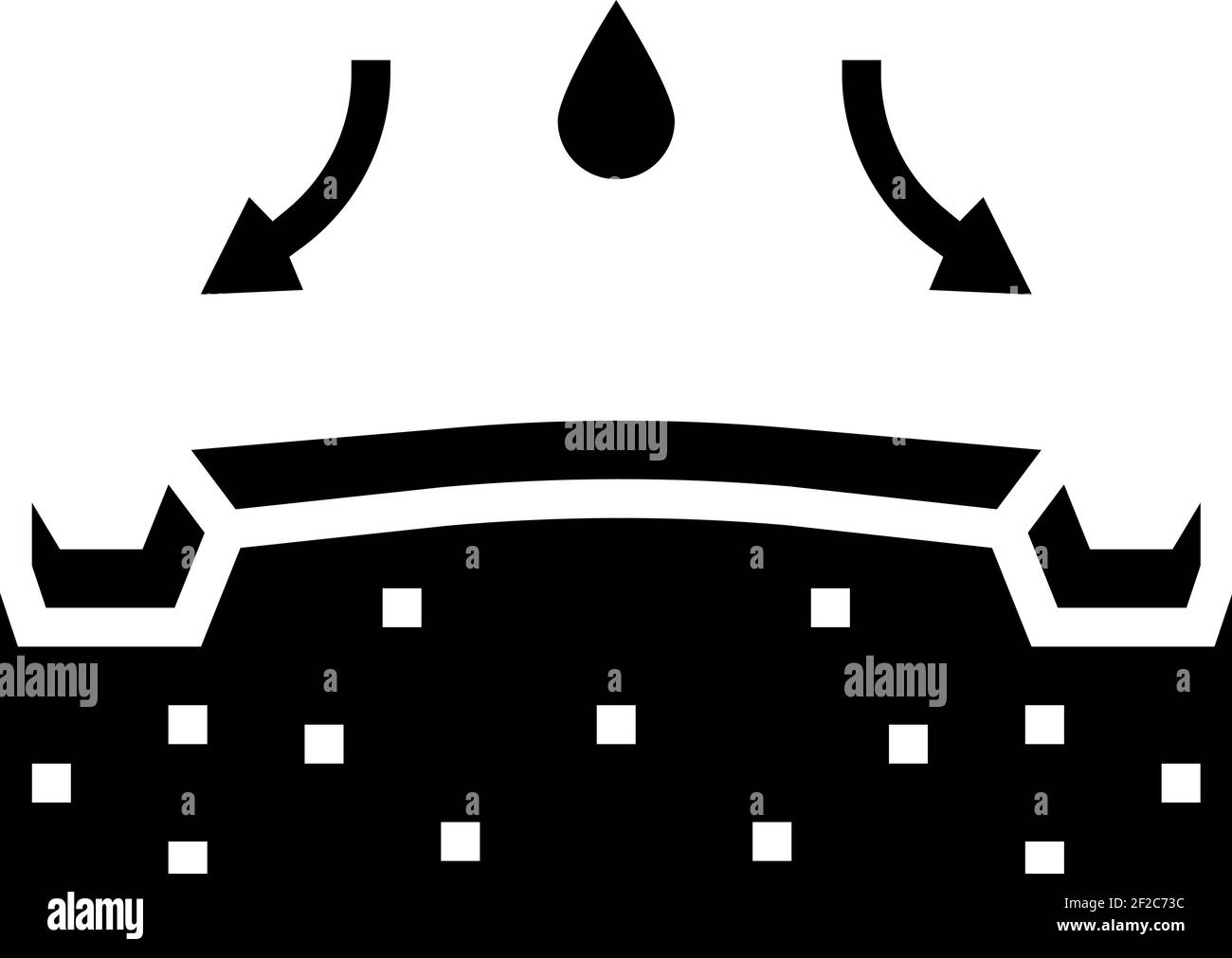 highway drainage system glyph icon vector illustration Stock Vector ...