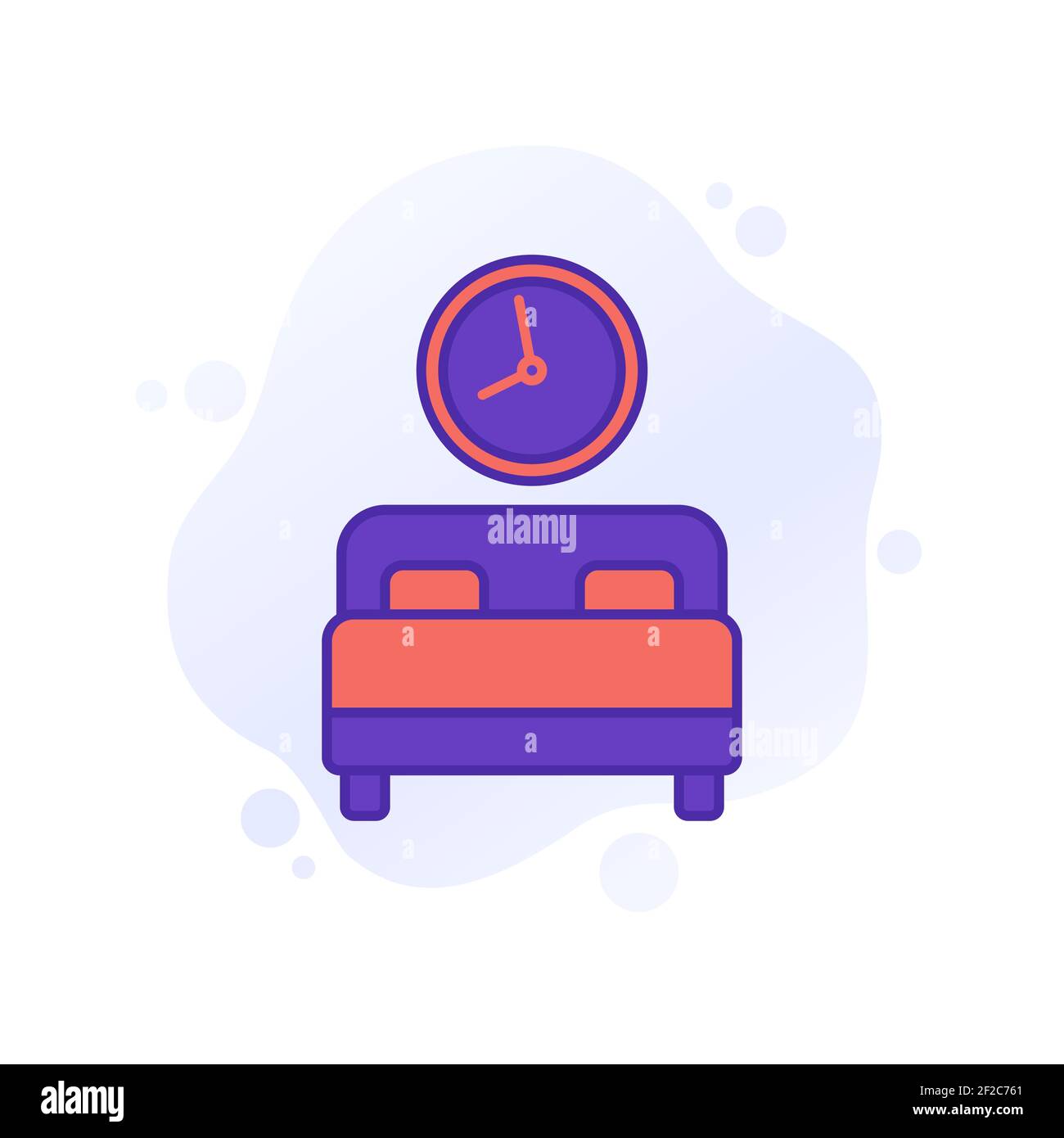 sleeping time vector icon with outline Stock Vector Image & Art - Alamy