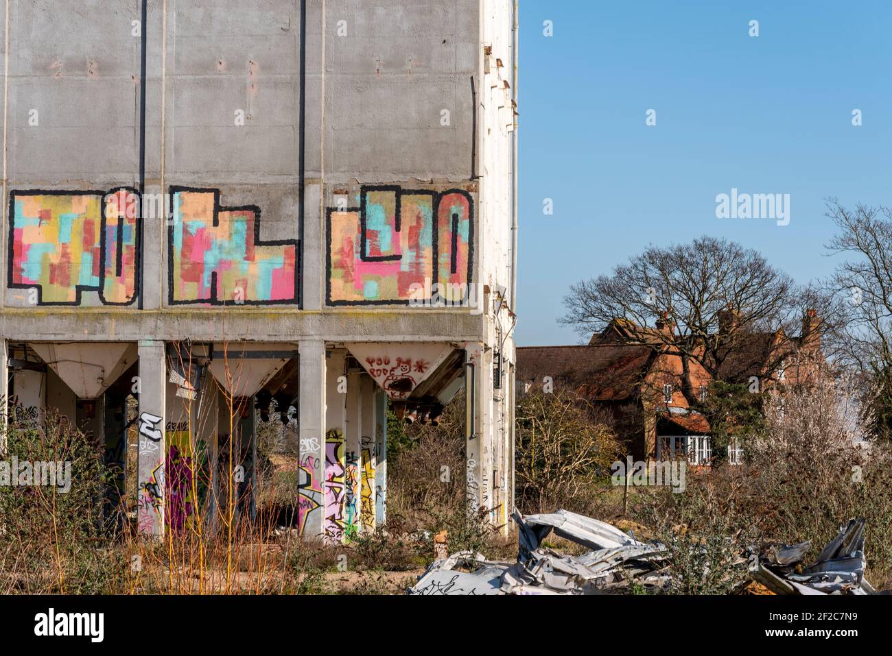Stambridge Mill, on the River Roach to east of Rochford. Tidal mill ...