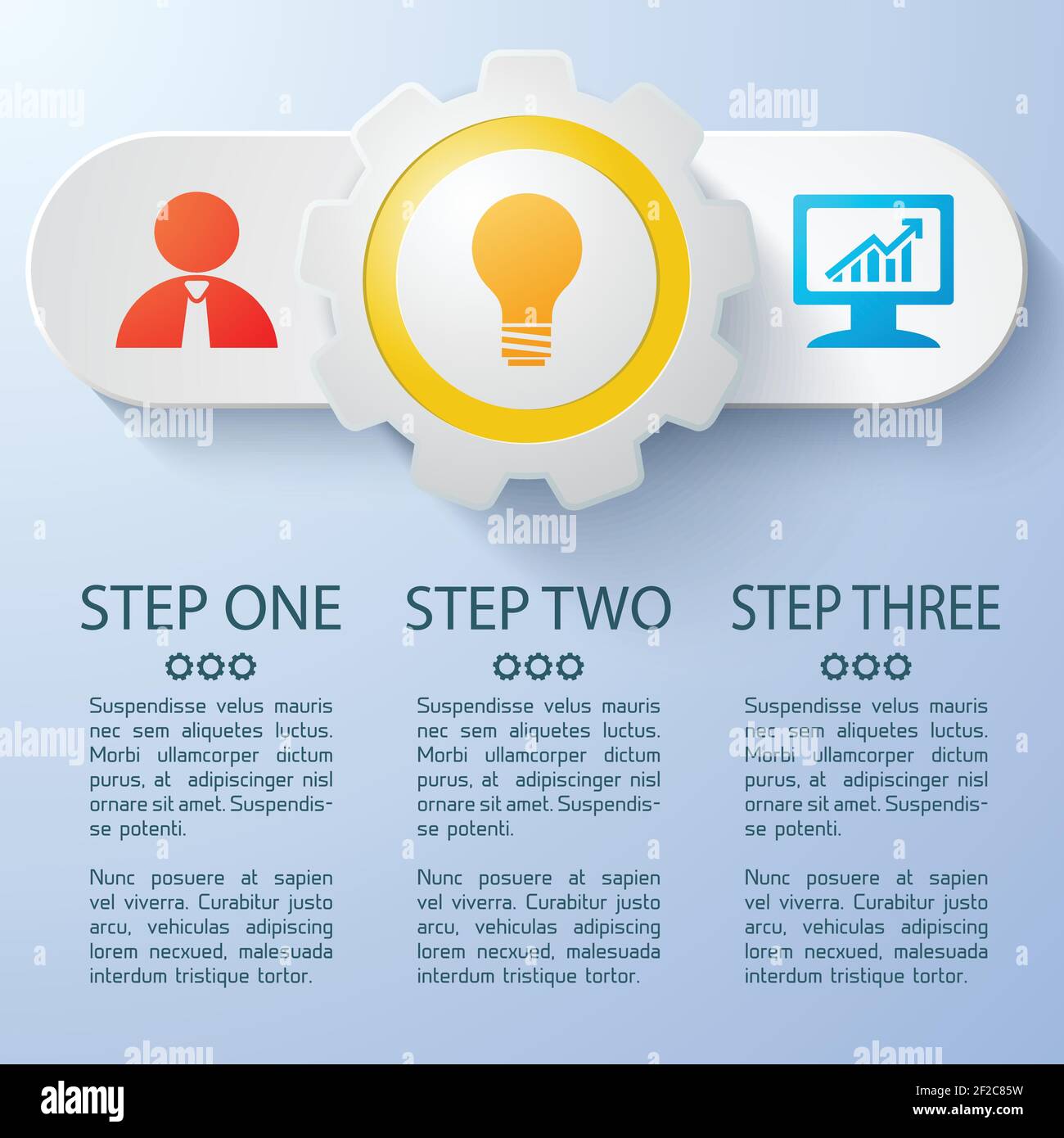 Business web design background with colorful elements and text field ...