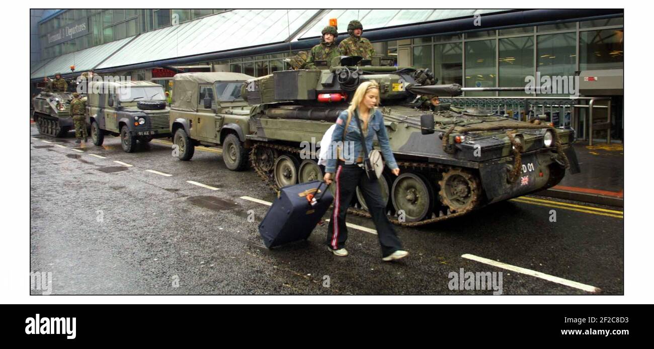 Military vehicles and soldiers supliment the police security at ...