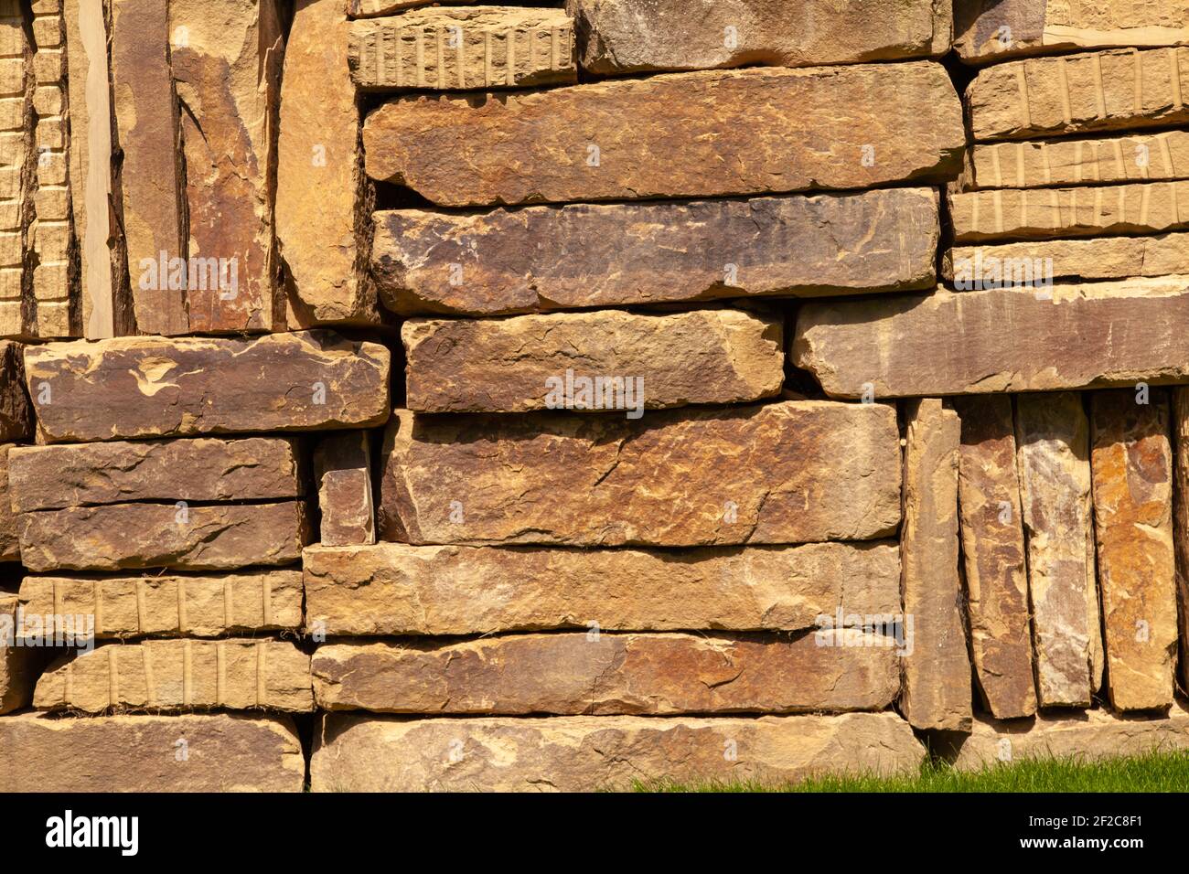Wall Dale Cubed by Sean Scully at the Yorkshire Sculpture park near ...
