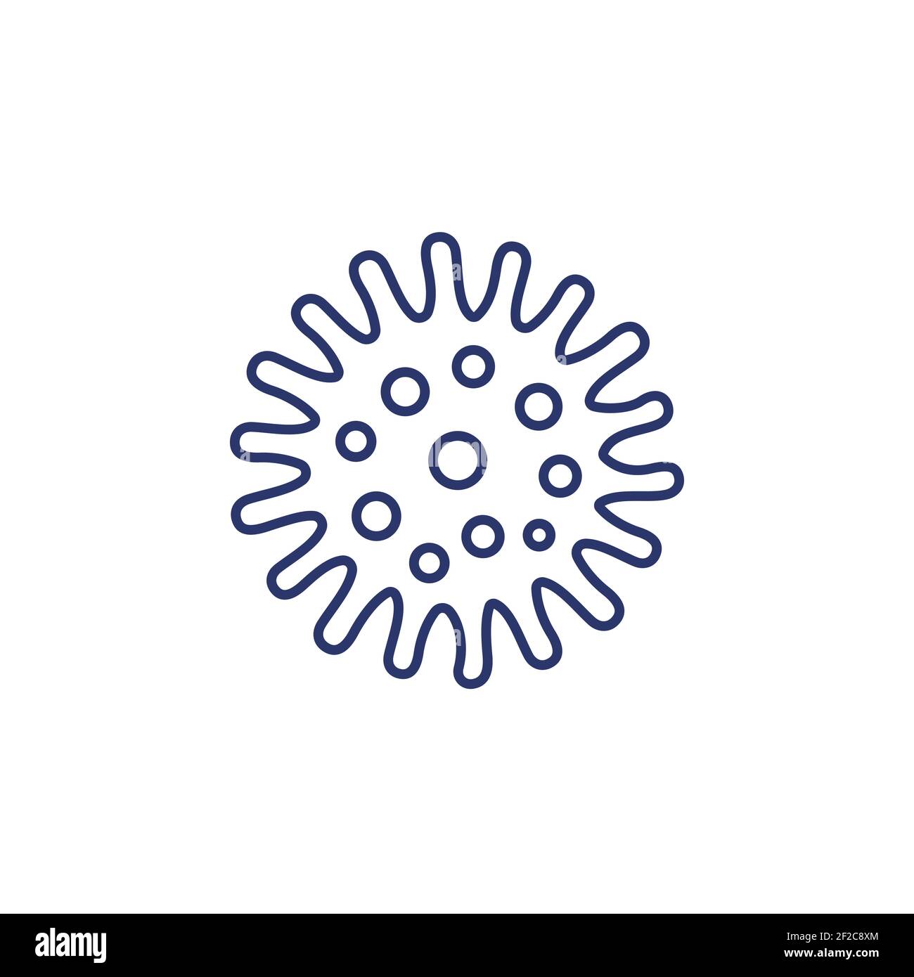 bacteria, microbe icon on white, line Stock Vector Image & Art - Alamy