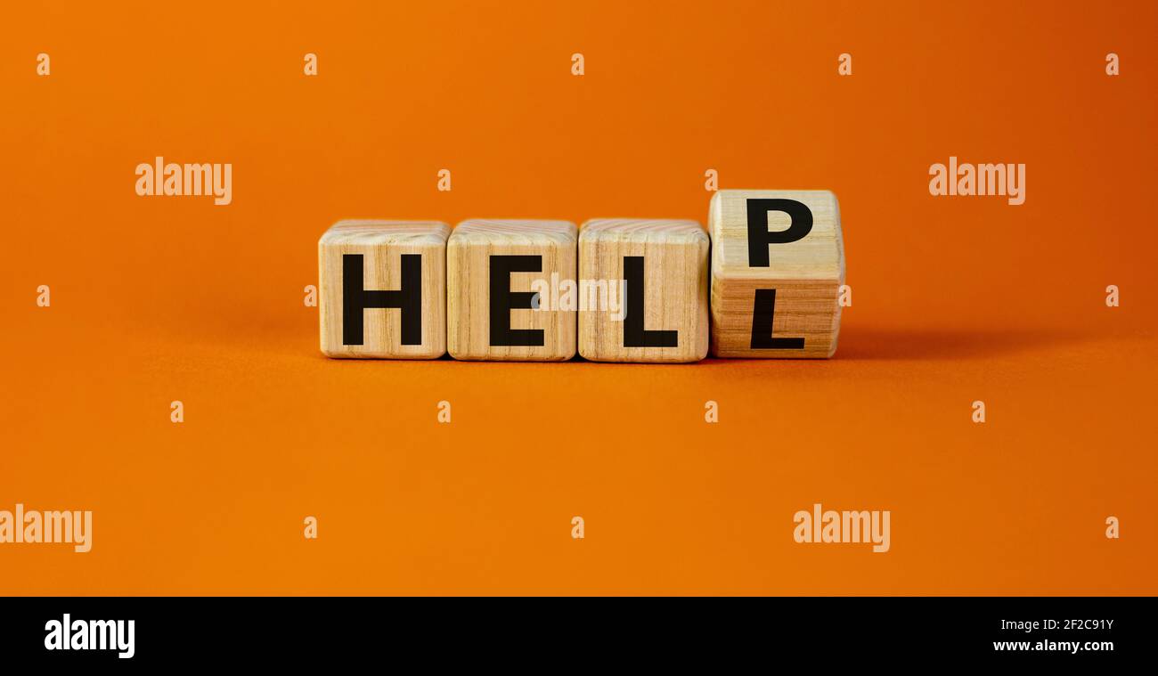 Hell or help symbol. Turned a wooden cube and changed the word 'hell ...