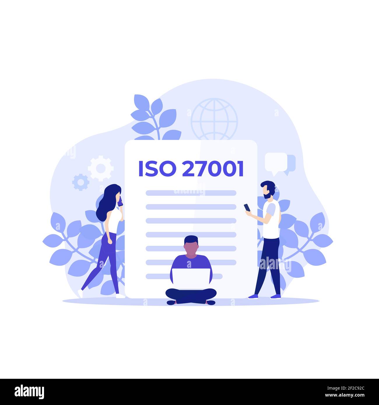 Iso certification icon Stock Vector Images - Alamy