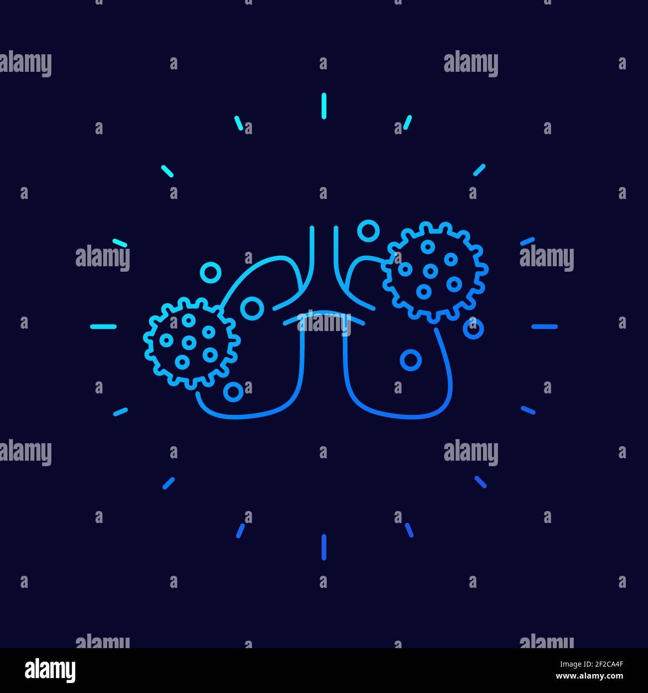 Respiratory disease infection lungs Stock Vector Images - Alamy