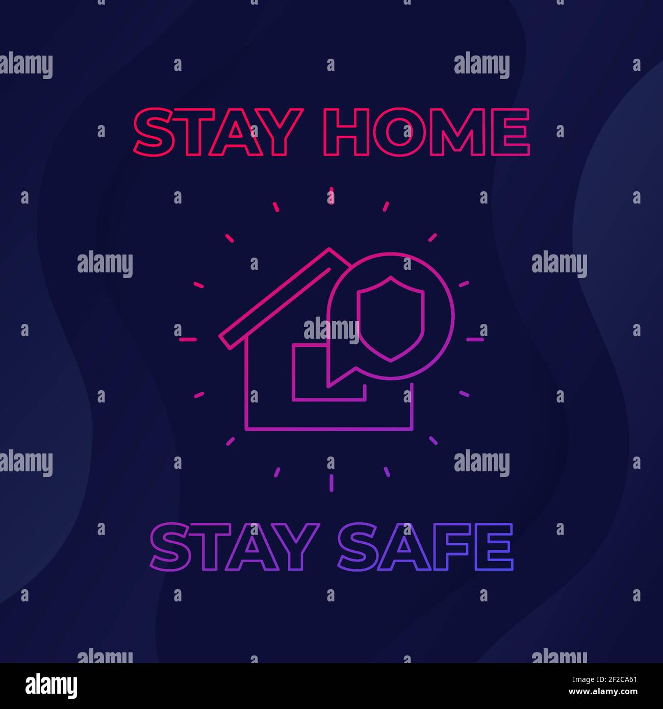 Stay home, stay safe poster, linear style Stock Vector Image & Art - Alamy