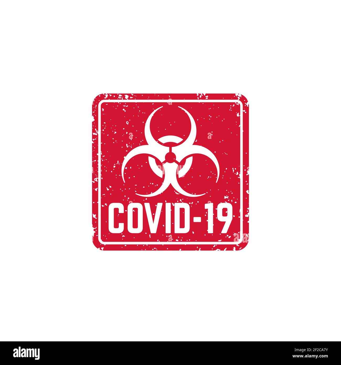 COVID-19 virus, biohazard sign with grunge Stock Vector Image & Art - Alamy