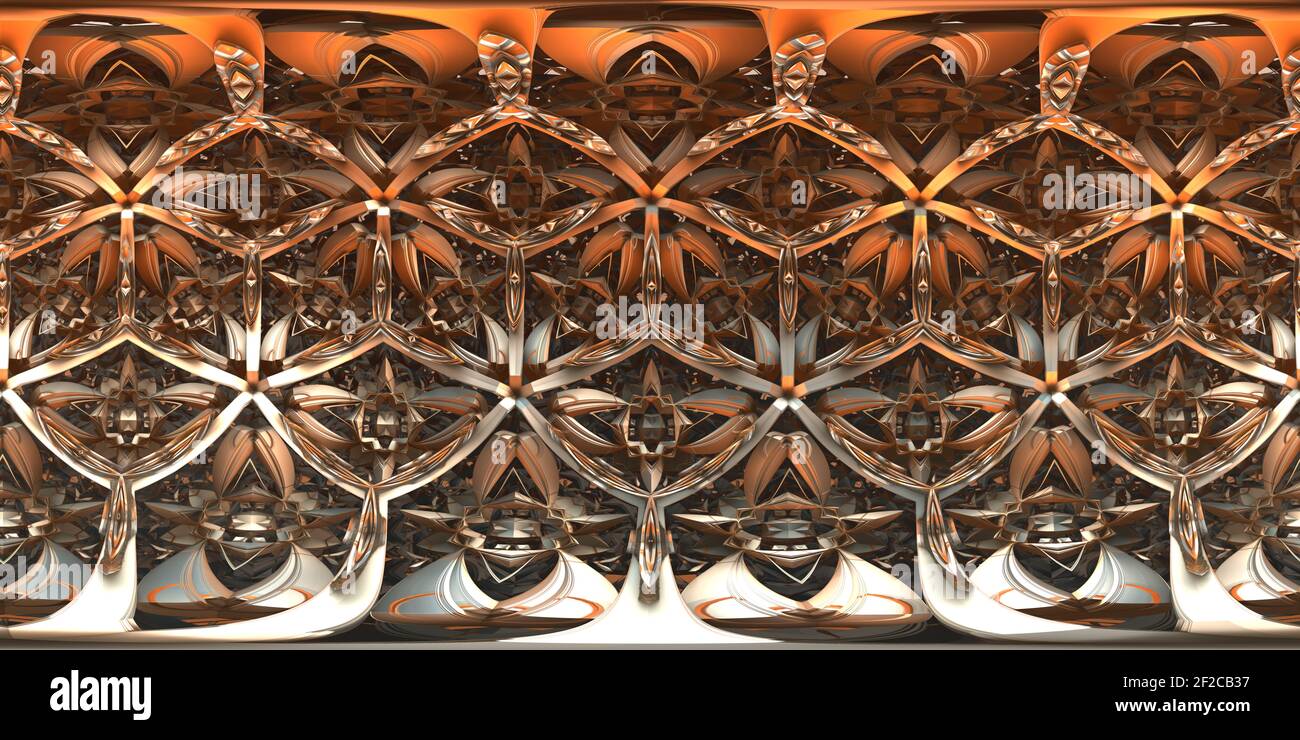 360 degree alien labyrinth, abstract maze background, equirectangular ...