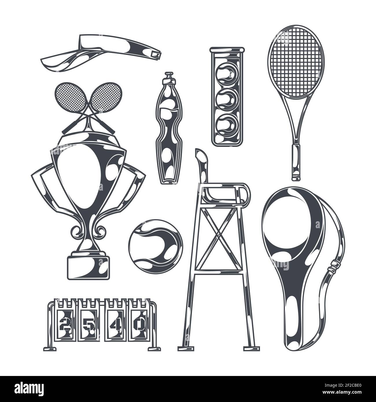 Tennis rocket Cut Out Stock Images & Pictures - Alamy