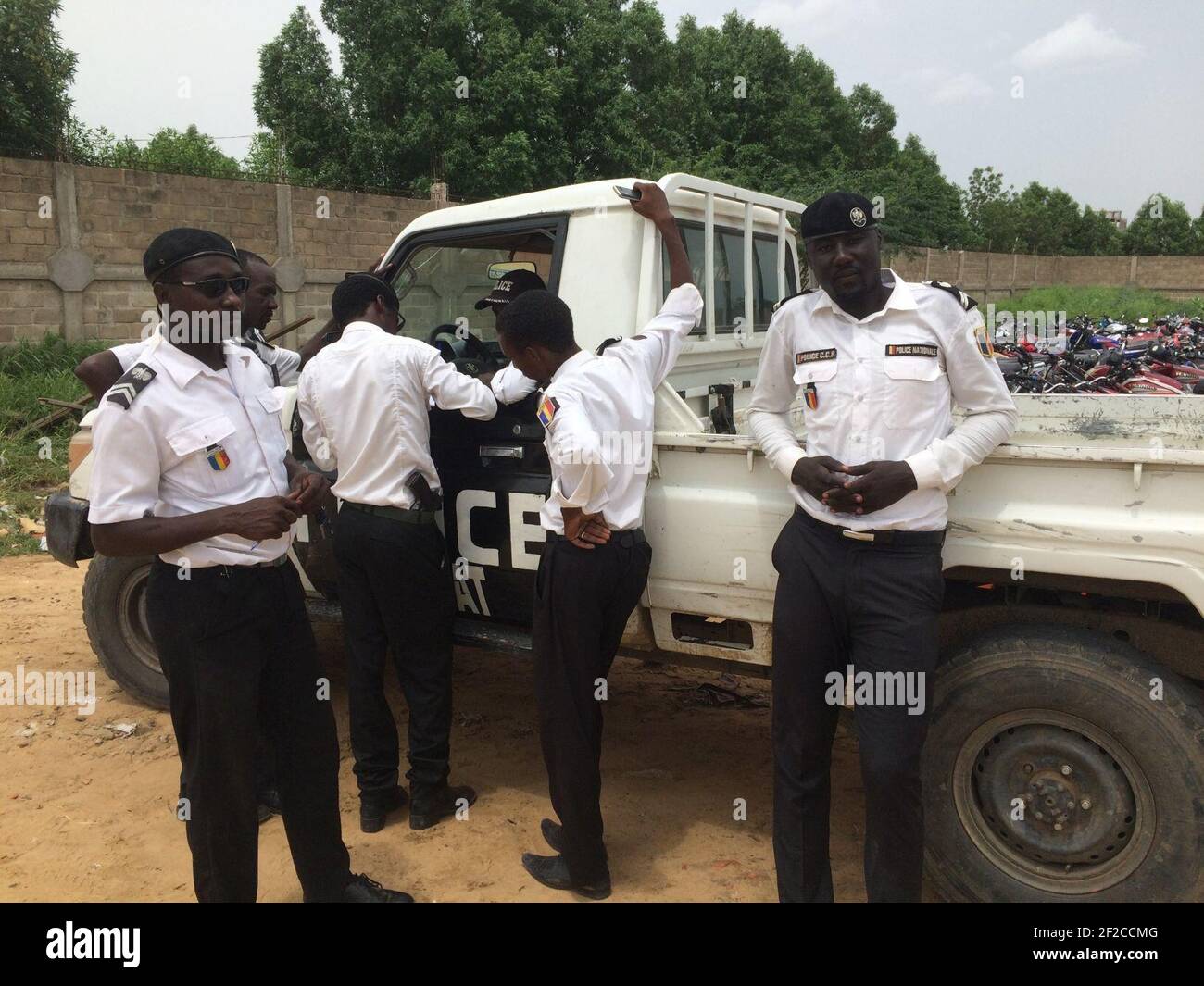 Police officers in N'Djamena, Chad, 2017 Stock Photo - Alamy